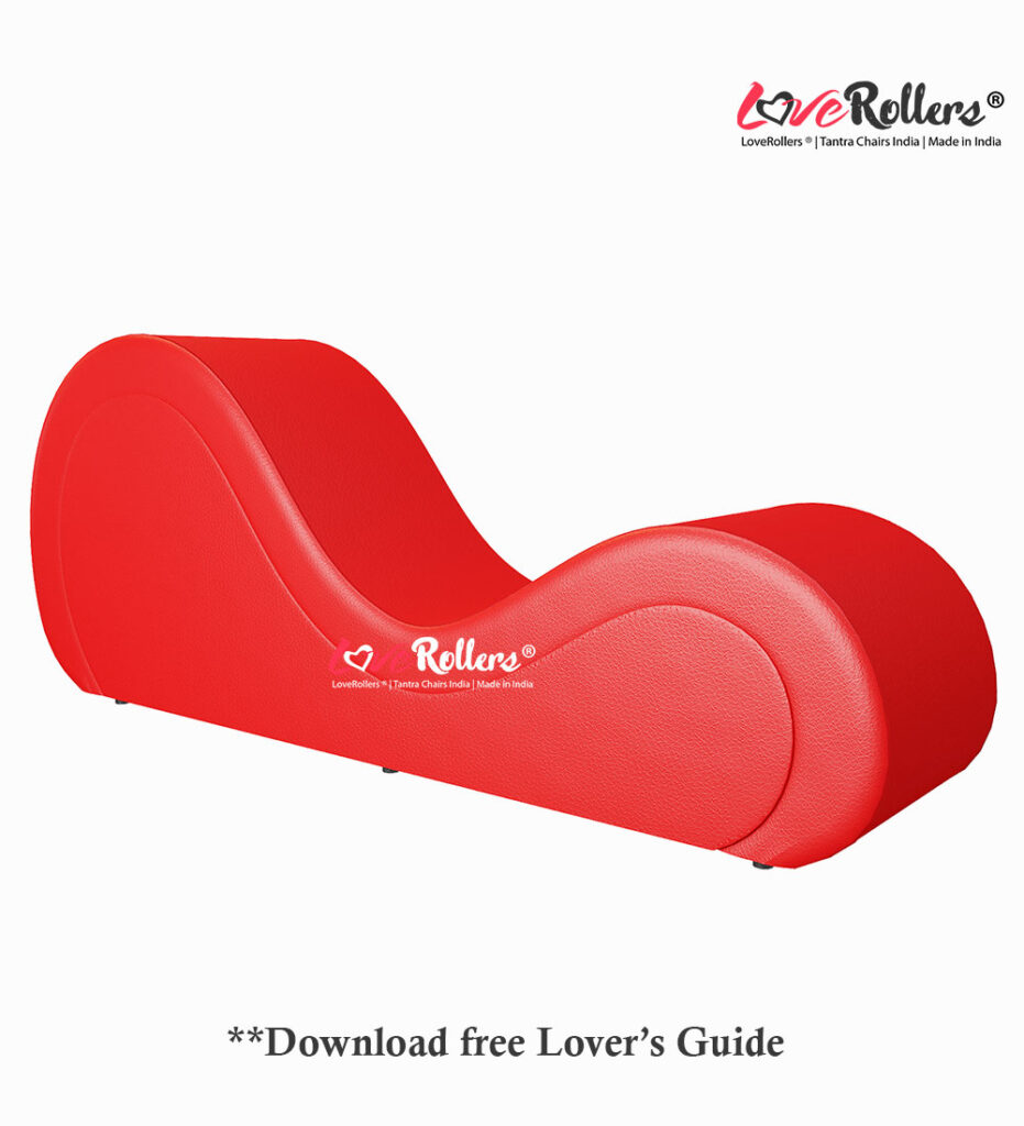 LoveRollers | Urban Tantra Chair | Kama Yoga Chair | Premium Leatherette Series | Cherry Red ...