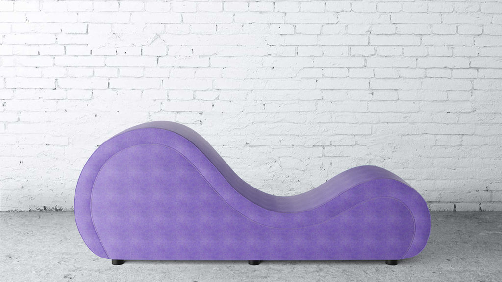 Basic Series LoveRollers – Tantra Chair – Purple Leatherette Fabric ...